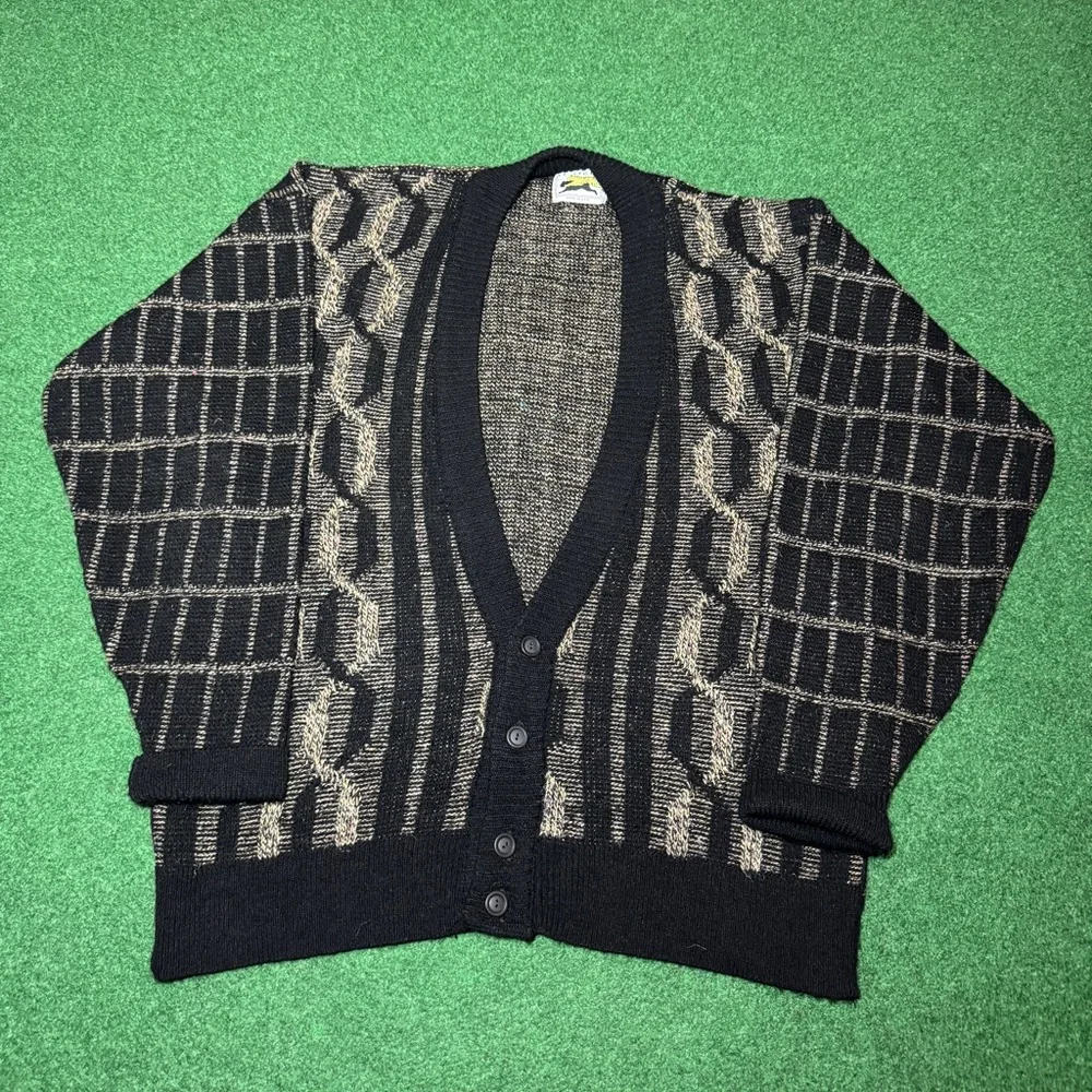 Le Tigre | Sweaters | Vintage 8s Le Tigre Cardigan Grandpa Sweater ...